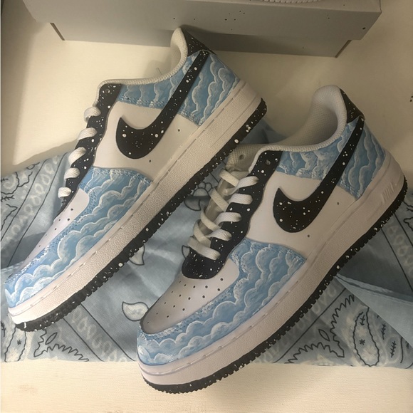 Nike | Shoes | Custom Air Force Day And Night Colorway | Poshmark